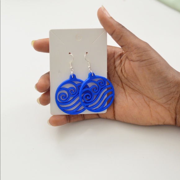 Handmade | Jewelry | 3d Printed Avatar Water Tribe Inspired Earrings ...